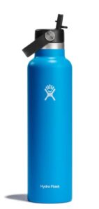 hydro flask 24 oz standard mouth flex straw cap pacific