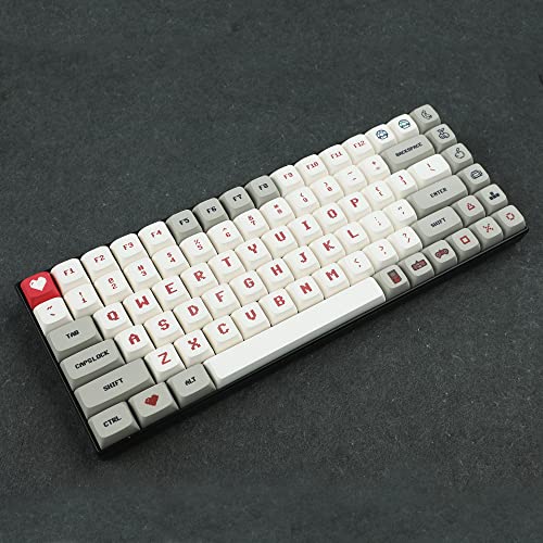 YMDK 146 Key Gameboy Dye Sub ZDA PBT Keycap Similar to XDA for MX Keyboard 104 87 61 Melody 96 KBD75 ID80 GK64 68（Only Keycap） (Gameboy)