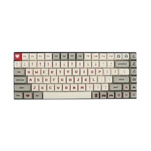 YMDK 146 Key Gameboy Dye Sub ZDA PBT Keycap Similar to XDA for MX Keyboard 104 87 61 Melody 96 KBD75 ID80 GK64 68（Only Keycap） (Gameboy)