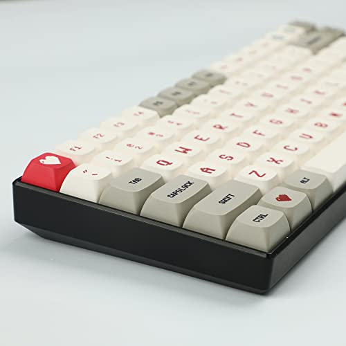 YMDK 146 Key Gameboy Dye Sub ZDA PBT Keycap Similar to XDA for MX Keyboard 104 87 61 Melody 96 KBD75 ID80 GK64 68（Only Keycap） (Gameboy)