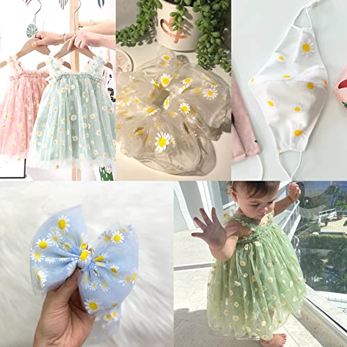 Tulle Rolls Fabric Ribbon Daisy Spool (6 Inch by 10 Yards) Floral Tulle for Gift Wrapping Tutu Skirts Wedding Decoration DIY Soft Fancy Tulle (Lavender)