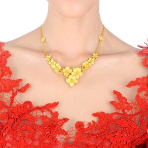 CHOW SANG SANG 999.9 24K Solid Gold Price-by-Weight 50.9g Gold Hydrangea Flower45 Necklace for Women 86591N