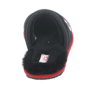 UGG Men's Scuff Logo II Slipper, Black/Samba RED, 15