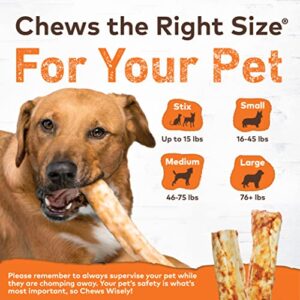 EARTH ANIMAL No Hide Large Chicken Flavored Natural Rawhide Free Dog Chews Long Lasting Dog Chew Sticks | Dog Treats for Large Dogs | Great Dog Chews for Aggressive Chewers