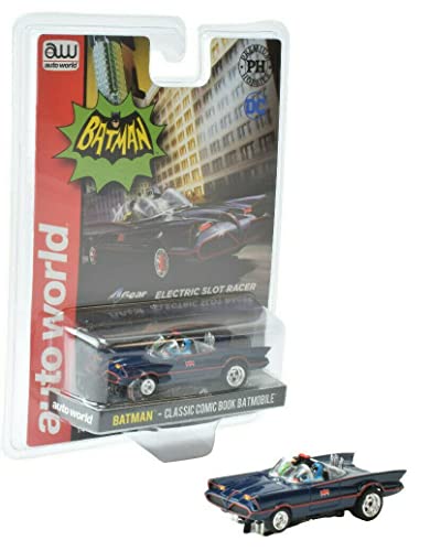 Auto World x Premium Hobbies Blue Comic Book 1966 Batman Batmobile HO Scale Slot Car CP7811