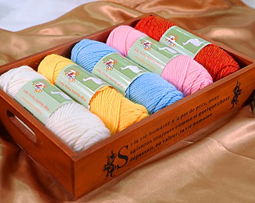 3-Pack Baby Alpaca Wool Blend Yarn Worsted Weight Fashion Collection Art Crafts Crochet and Knitting Sunny Cat Premium Brand ( White)