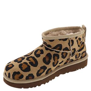 ugg women's classic ultra mini spotty boots, natural, 5