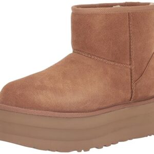 UGG Women's Classic Mini Platform Boots, Chestnut, 9