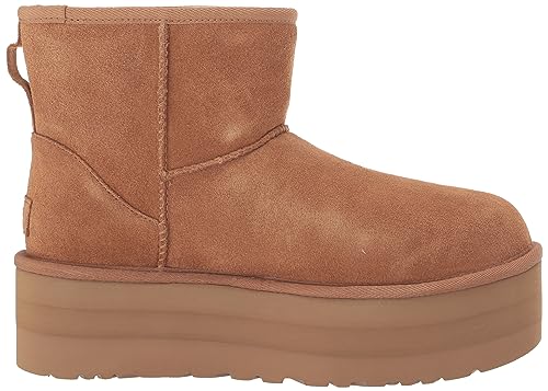 UGG Women's Classic Mini Platform Boots, Chestnut, 9