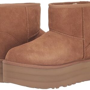 UGG Women's Classic Mini Platform Boots, Chestnut, 9