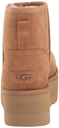 UGG Women's Classic Mini Platform Boots, Chestnut, 9