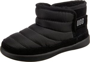 ugg kids t zaylen fashion boot, black, 9 us unisex toddler