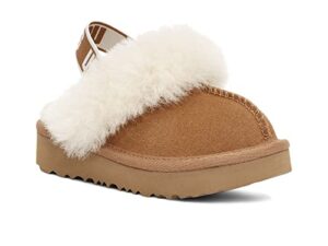 ugg girls t funkette slipper, chestnut, 12 little kid