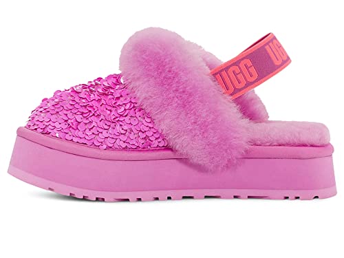 UGG Girls K FUNKETTE Chunky Sequin Slipper, ECHINACEA, 6 Big Kid