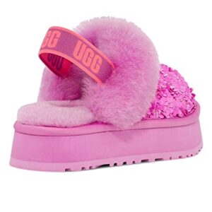 UGG Girls K FUNKETTE Chunky Sequin Slipper, ECHINACEA, 6 Big Kid