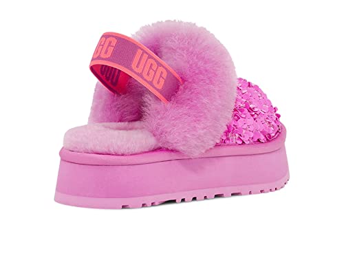 UGG Girls K FUNKETTE Chunky Sequin Slipper, ECHINACEA, 6 Big Kid