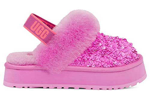 UGG Girls K FUNKETTE Chunky Sequin Slipper, ECHINACEA, 6 Big Kid