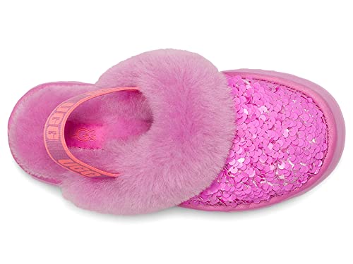 UGG Girls K FUNKETTE Chunky Sequin Slipper, ECHINACEA, 6 Big Kid