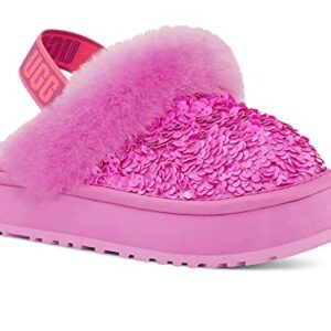 UGG Girls K FUNKETTE Chunky Sequin Slipper, ECHINACEA, 6 Big Kid