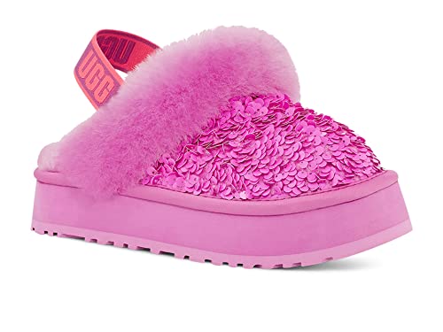 UGG Girls K FUNKETTE Chunky Sequin Slipper, ECHINACEA, 6 Big Kid