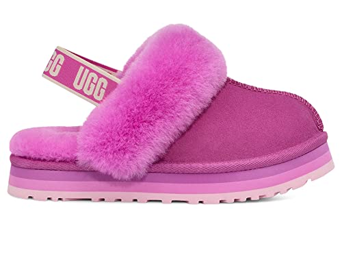 UGG Girls K FUNKETTE Slipper, Purple Ruby, 5 Big Kid