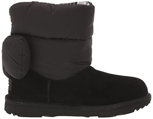 UGG Girls K Bailey Bow Maxi Fashion Boot, Black, 7 Toddler