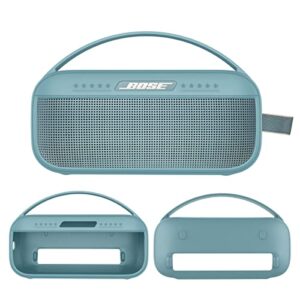 jchpine silicone cover case for bose soundlink flex bluetooth portable speaker, protective skin sleeve for bose soundlink flex speaker accessories (only silicone case) (stone blue)