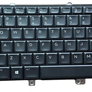 Sierra Blackmon Laptop Replacement Keyboard Compatible for Alienware DELL Alienware Area-51m R1 R2 A51m Perkey RGB Backlit Keyboard Series Black US Layout