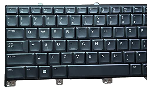 Sierra Blackmon Laptop Replacement Keyboard Compatible for Alienware DELL Alienware Area-51m R1 R2 A51m Perkey RGB Backlit Keyboard Series Black US Layout