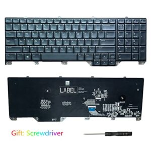 Sierra Blackmon Laptop Replacement Keyboard Compatible for Alienware DELL Alienware Area-51m R1 R2 A51m Perkey RGB Backlit Keyboard Series Black US Layout