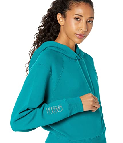 UGG Women's Mallory Cropped Hoodie, Flood, Large