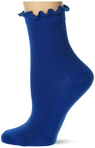 UGG Women's Karsyn Lettuce Edge Sock, Blue Sapphire, One Size