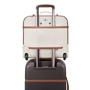 DELSEY Paris Chatelet 2.0 Softside Luggage Under-Seater with 2 Wheels, Angora, Carry-on 16 Inch