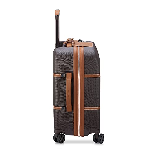 DELSEY Paris Chatelet Hardside 2.0 Luggage with Spinner Wheels, Chocolate Brown, Carry-on 19 Inch