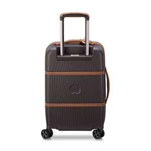 DELSEY Paris Chatelet Hardside 2.0 Luggage with Spinner Wheels, Chocolate Brown, Carry-on 19 Inch