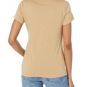 GAP Women's 2-Pack Classic Logo Tee T-Shirt, Mojave, Small