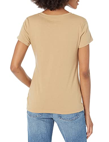 GAP Women's 2-Pack Classic Logo Tee T-Shirt, Mojave, Small