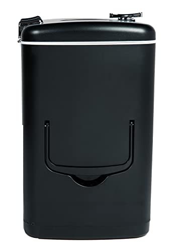 Frigidaire EFMIS175-BLACK Portable Mini Fridge-Retro Extra Large 9-Can Travel Compact Refrigerator, Black, 6 Liters