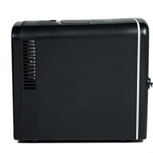 Frigidaire EFMIS175-BLACK Portable Mini Fridge-Retro Extra Large 9-Can Travel Compact Refrigerator, Black, 6 Liters