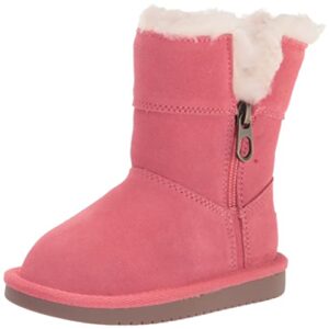 koolaburra by ugg unisex-child aribel short boot, tea rose, 6 toddler