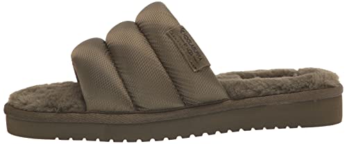 Koolaburra by UGG Men's ROMMIE Nylon Slipper, Dark Olive, 11