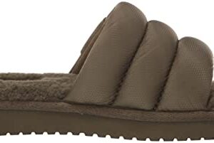 Koolaburra by UGG Men's ROMMIE Nylon Slipper, Dark Olive, 11