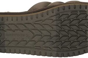 Koolaburra by UGG Men's ROMMIE Nylon Slipper, Dark Olive, 11