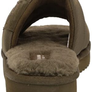 Koolaburra by UGG Men's ROMMIE Nylon Slipper, Dark Olive, 11