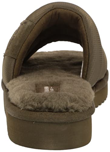 Koolaburra by UGG Men's ROMMIE Nylon Slipper, Dark Olive, 11