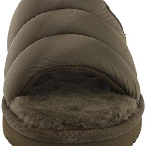 Koolaburra by UGG Men's ROMMIE Nylon Slipper, Dark Olive, 11