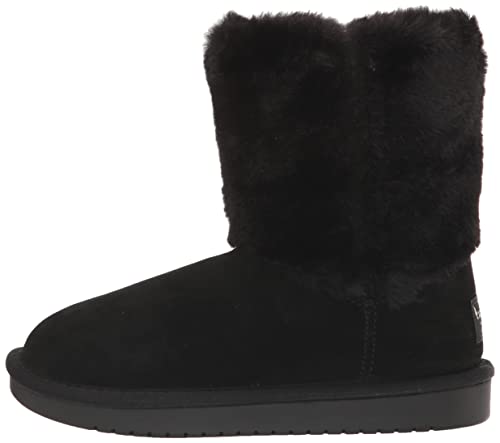 Koolaburra by UGG Unisex-Child Aubrei Short Boot, Black, 13 Little Kid