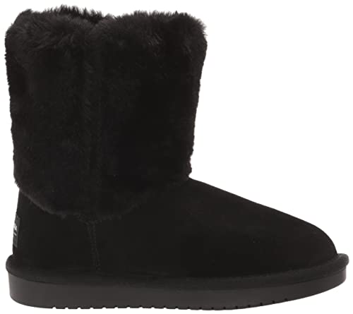 Koolaburra by UGG Unisex-Child Aubrei Short Boot, Black, 13 Little Kid