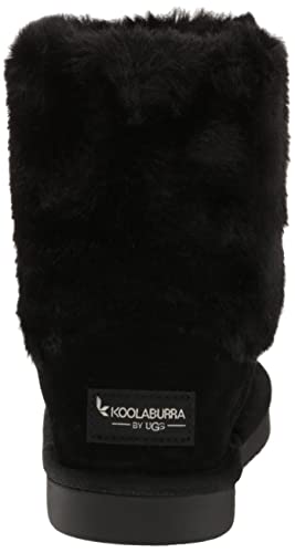 Koolaburra by UGG Unisex-Child Aubrei Short Boot, Black, 13 Little Kid