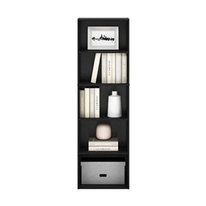 Furinno Luder Bookcase / Bookshelf / Storage Shelves, 5-Tier, Blackwood